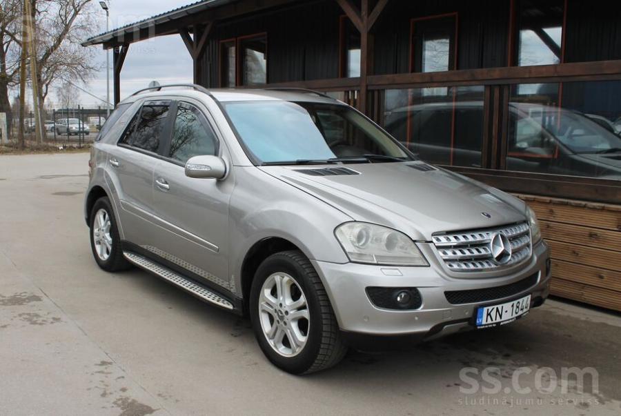 Pelēks Mercedes-Benz ML 320 2008 Rīga, ar dzinēja tilpumu 3.00 L un nobraukumu 0 tūkst. km par 4490 €, foto 1 vietnē AUTOMOTO.COM.LV