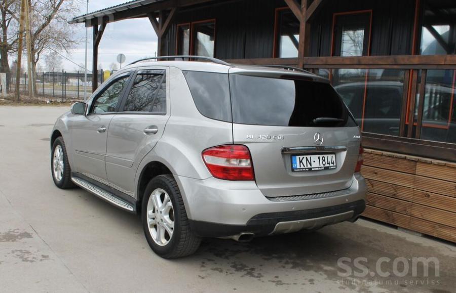 Pelēks Mercedes-Benz ML 320 2008 Rīga, ar dzinēja tilpumu 3.00 L un nobraukumu 0 tūkst. km par 4490 €, foto 9 vietnē AUTOMOTO.COM.LV