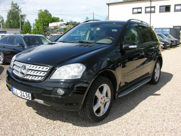Black Mercedes-Benz ML 350 2007 in Riga, with an engine capacity of 3.50 L and mileage of 0 thousand km for 5950 €, photo 1 on AUTOMOTO.COM.LV