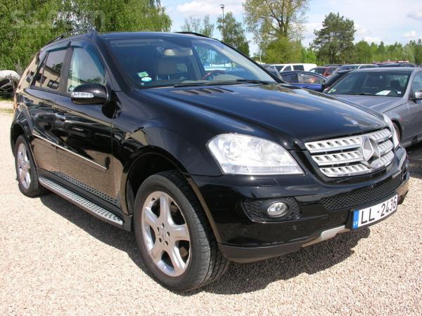 Black Mercedes-Benz ML 350 2007 in Riga, with an engine capacity of 3.50 L and mileage of 0 thousand km for 5950 €, photo 2 on AUTOMOTO.COM.LV