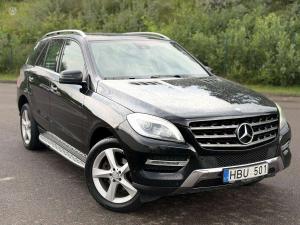 Melns Mercedes-Benz ML 350 2014 Viļņa, ar dzinēja tilpumu 2.99 L un nobraukumu 347 tūkst. km par 11900 €, foto  vietnē AUTOMOTO.COM.LV