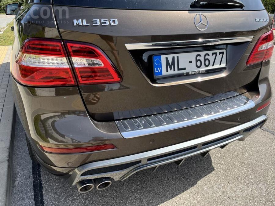 Brown Mercedes-Benz ML 350 2012 in Riga, with an engine capacity of 3.00 L and mileage of 0 thousand km for 16500 €, photo 14 on AUTOMOTO.COM.LV