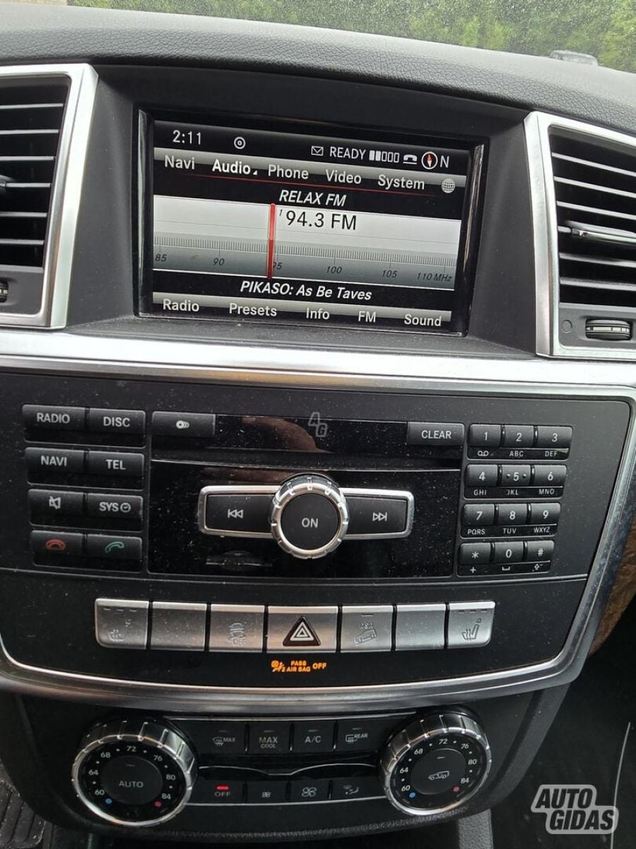 Mercedes-Benz ML 350 2013 Šilutė, ar dzinēja tilpumu 3.00 L un nobraukumu 151 tūkst. km par 9900 €, foto 11 vietnē AUTOMOTO.COM.LV