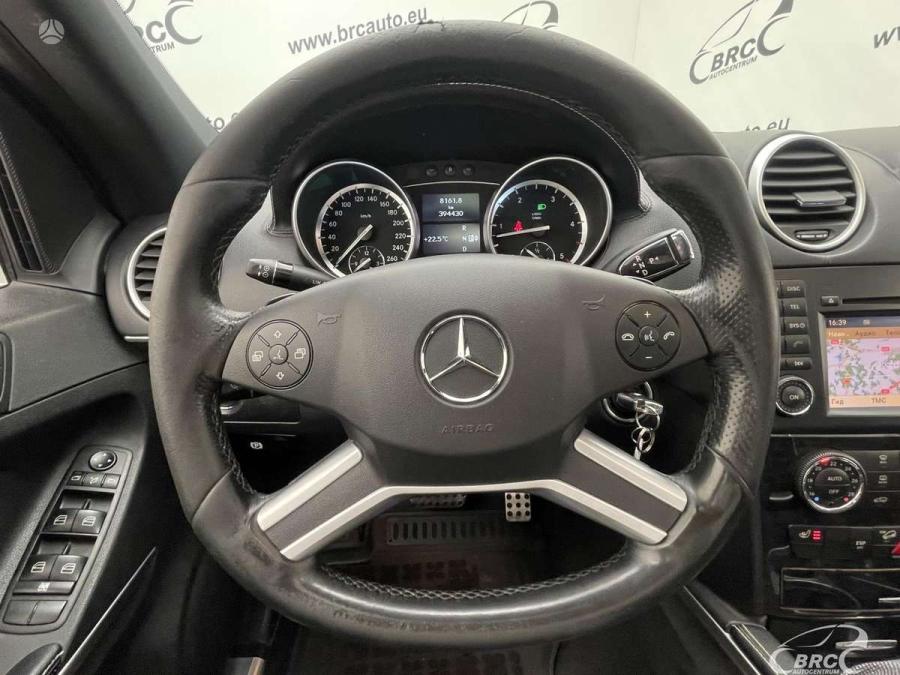 Grey Mercedes-Benz ML 350 2011 in Vilnius, with an engine capacity of 2.99 L and mileage of 394 thousand km for 7300 €, photo 28 on AUTOMOTO.COM.LV