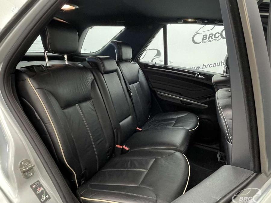 Grey Mercedes-Benz ML 350 2011 in Vilnius, with an engine capacity of 2.99 L and mileage of 394 thousand km for 6500 €, photo 13 on AUTOMOTO.COM.LV