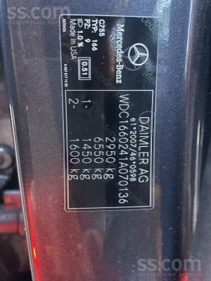 Pelēks Mercedes-Benz ML 350 2013 Cēsis, ar dzinēja tilpumu 3.00 L un nobraukumu 316 tūkst. km par 14000 €, foto 14 vietnē AUTOMOTO.COM.LV