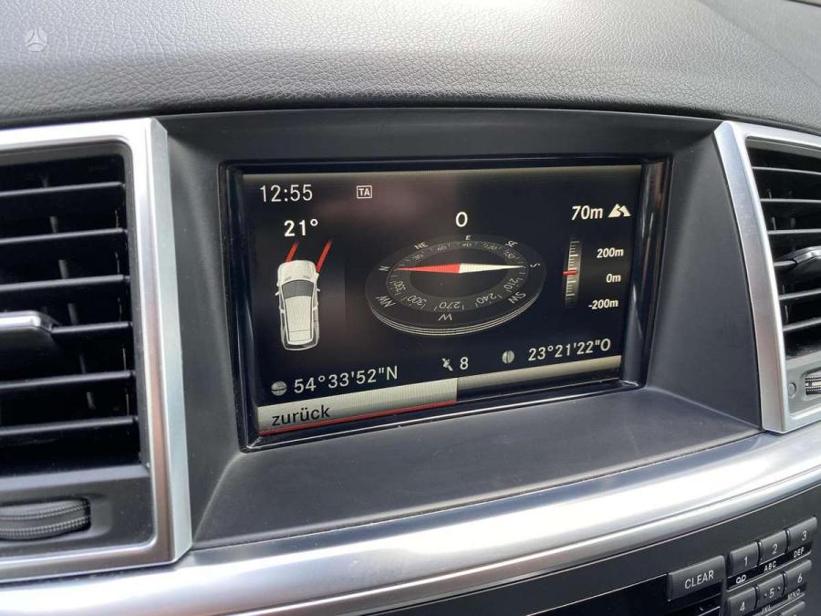 Grey Mercedes-Benz ML 350 2013 in Marijampole, with an engine capacity of 2.99 L and mileage of 260 thousand km for 14850 €, photo 41 on AUTOMOTO.COM.LV