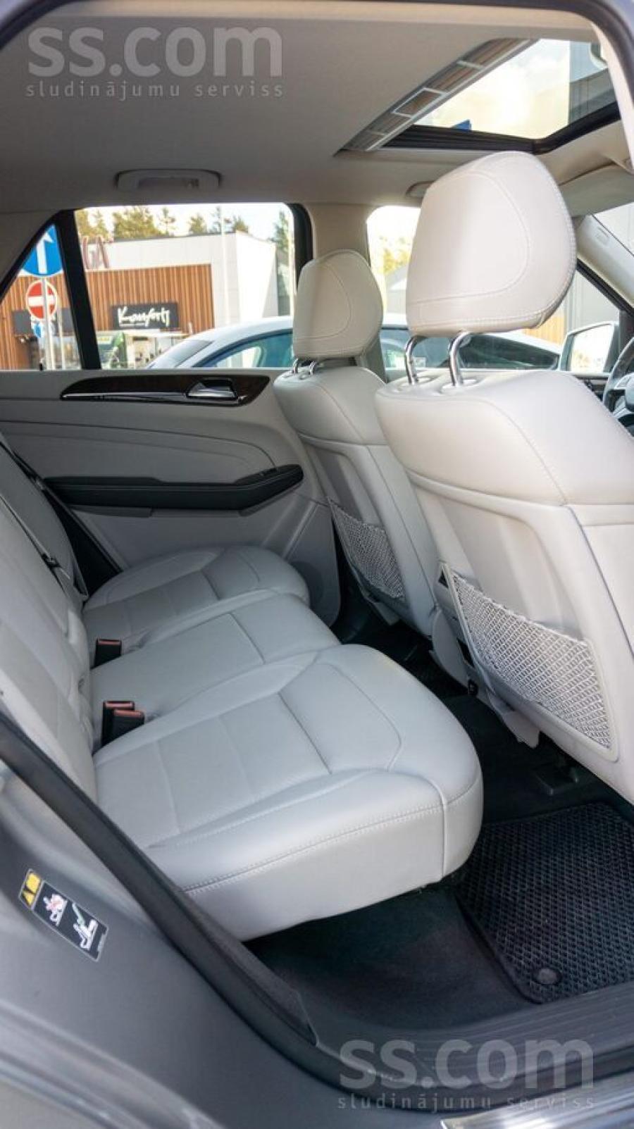 Grey Mercedes-Benz ML 350 2013 in Riga, with an engine capacity of 3.00 L and mileage of 299 thousand km for 12490 €, photo 32 on AUTOMOTO.COM.LV