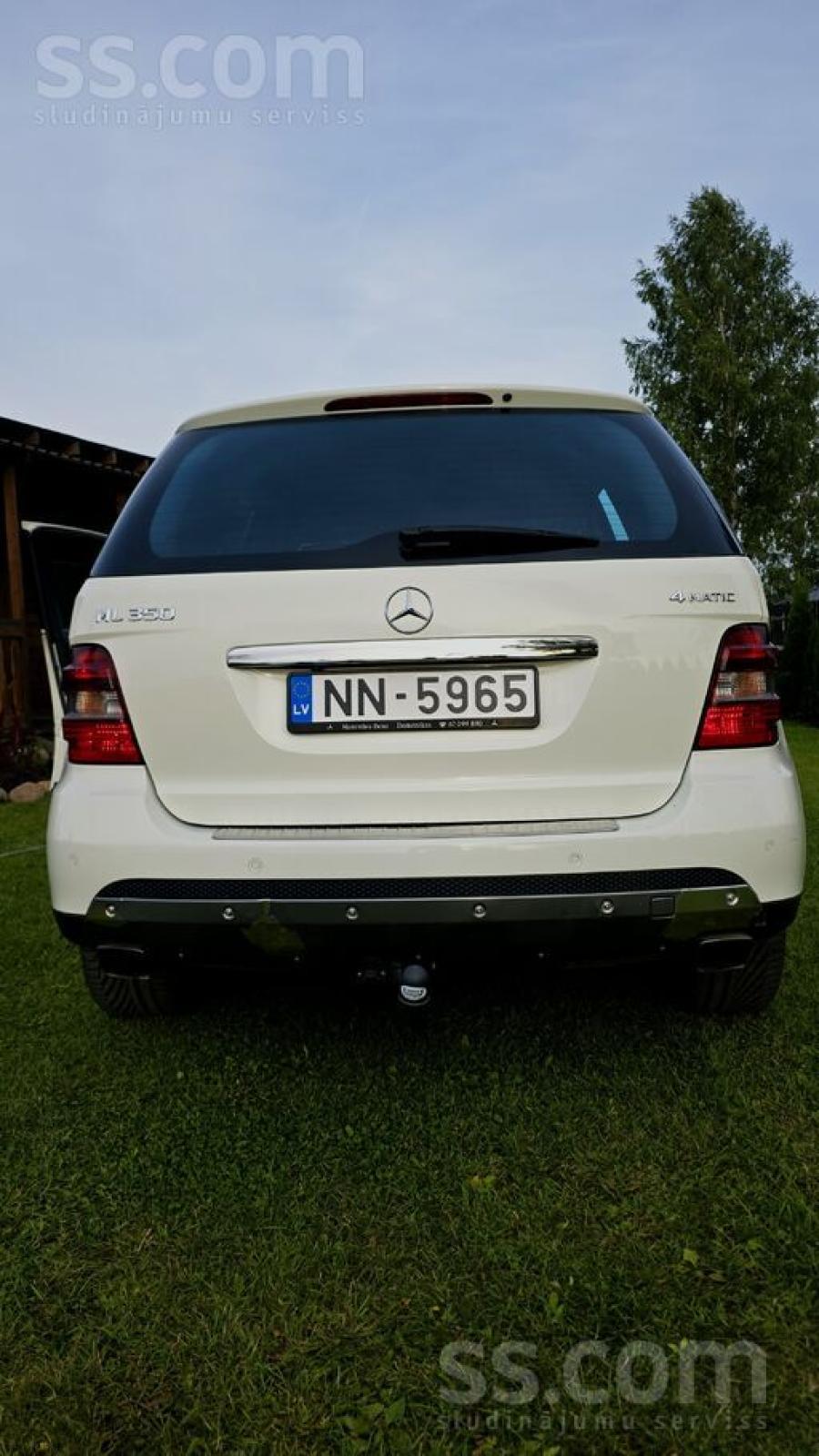 White Mercedes-Benz ML 350 2008 in Jurmala, with an engine capacity of 3.50 L and mileage of 140 thousand km for 7195 €, photo 5 on AUTOMOTO.COM.LV