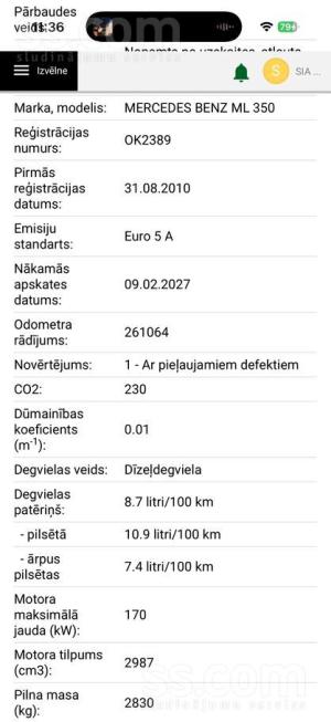 Balts Mercedes-Benz ML 350 2010 Rīga, ar dzinēja tilpumu 3.00 L un nobraukumu 262 tūkst. km par 7995 €, foto 33 vietnē AUTOMOTO.COM.LV