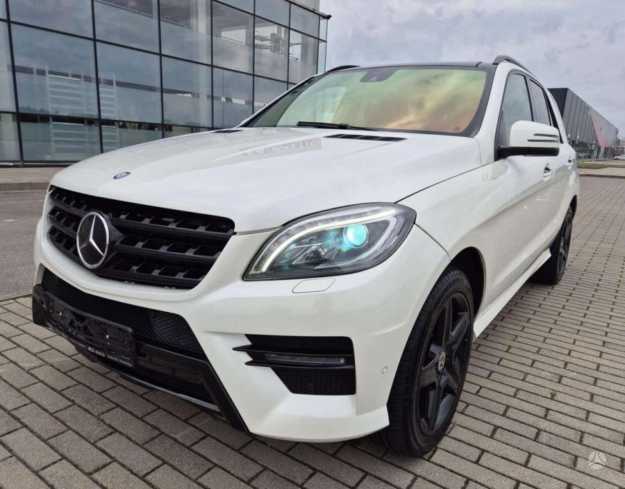 Balts Mercedes-Benz ML 350 2013 Viļņa, ar dzinēja tilpumu 2.99 L un nobraukumu 308 tūkst. km par 14200 €, foto 1 vietnē AUTOMOTO.COM.LV