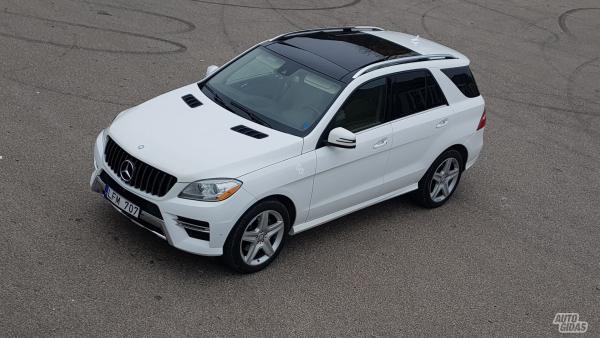 White Mercedes-Benz ML 350 2015 in Vilnius, with an engine capacity of 3.00 L and mileage of 120 thousand km for 21999 €, photo 2 on AUTOMOTO.COM.LV