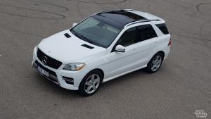 White Mercedes-Benz ML 350 2015 in Vilnius, with an engine capacity of 3.00 L and mileage of 120 thousand km for 21999 €, photo 3 on AUTOMOTO.COM.LV