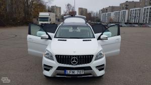 White Mercedes-Benz ML 350 2015 in Vilnius, with an engine capacity of 3.00 L and mileage of 120 thousand km for 21999 €, photo 14 on AUTOMOTO.COM.LV