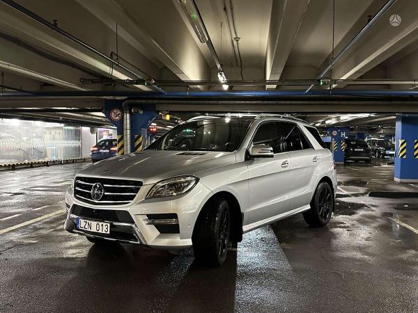 Grey Mercedes-Benz ml-400 2015 in Vilnius, with an engine capacity of 3.00 L and mileage of 163 thousand km for 19500 €, photo 1 on AUTOMOTO.COM.LV