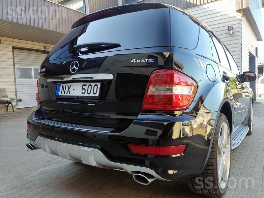 Melns Mercedes-Benz ml-500 2008 Preiļi, ar dzinēja tilpumu 5.50 L un nobraukumu 175 tūkst. km par 18500 €, foto 4 vietnē AUTOMOTO.COM.LV