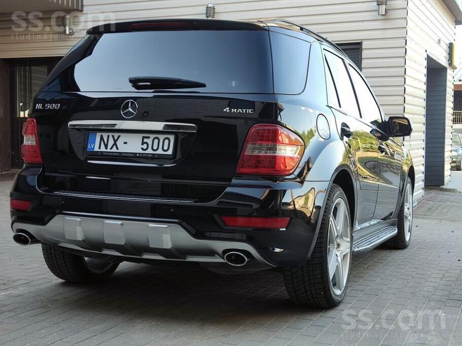 Melns Mercedes-Benz ml-500 2008 Preiļi, ar dzinēja tilpumu 5.50 L un nobraukumu 175 tūkst. km par 18500 €, foto 13 vietnē AUTOMOTO.COM.LV