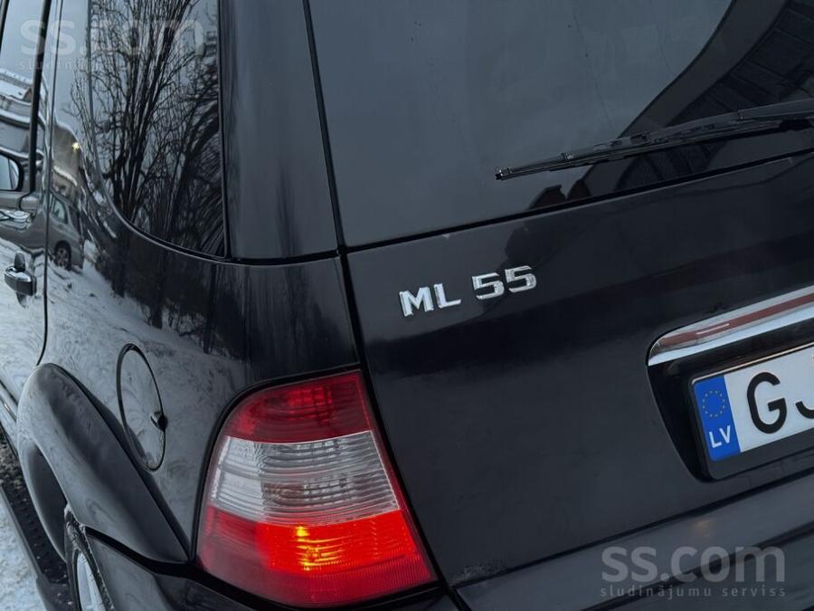 Black Mercedes-Benz ml-55-amg 2002 in Riga, with an engine capacity of 5.50 L and mileage of 265 thousand km for 5900 €, photo 5 on AUTOMOTO.COM.LV