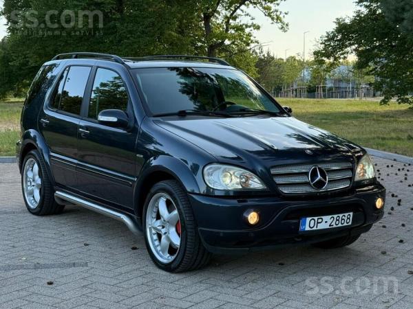 Blue Mercedes-Benz ml-55-amg 2003 in Riga, with an engine capacity of 5.40 L and mileage of 205 thousand km for 3990 €, photo 8 on AUTOMOTO.COM.LV