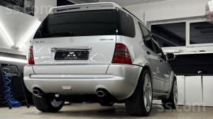 Grey Mercedes-Benz ml-55-amg 2002 in Jurmala, with an engine capacity of 5.50 L and mileage of 223 thousand km for 13200 €, photo 17 on AUTOMOTO.COM.LV