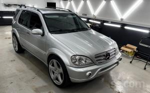 Grey Mercedes-Benz ml-55-amg 2002 in Jurmala, with an engine capacity of 5.50 L and mileage of 223 thousand km for 13200 €, photo 18 on AUTOMOTO.COM.LV
