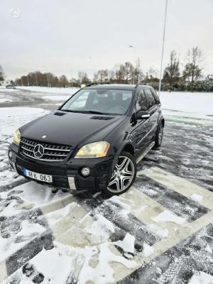 Black Mercedes-Benz ml-63-amg 2008 in Kaunas, with an engine capacity of 6.21 L and mileage of 252 thousand km for 10500 €, photo  on AUTOMOTO.COM.LV