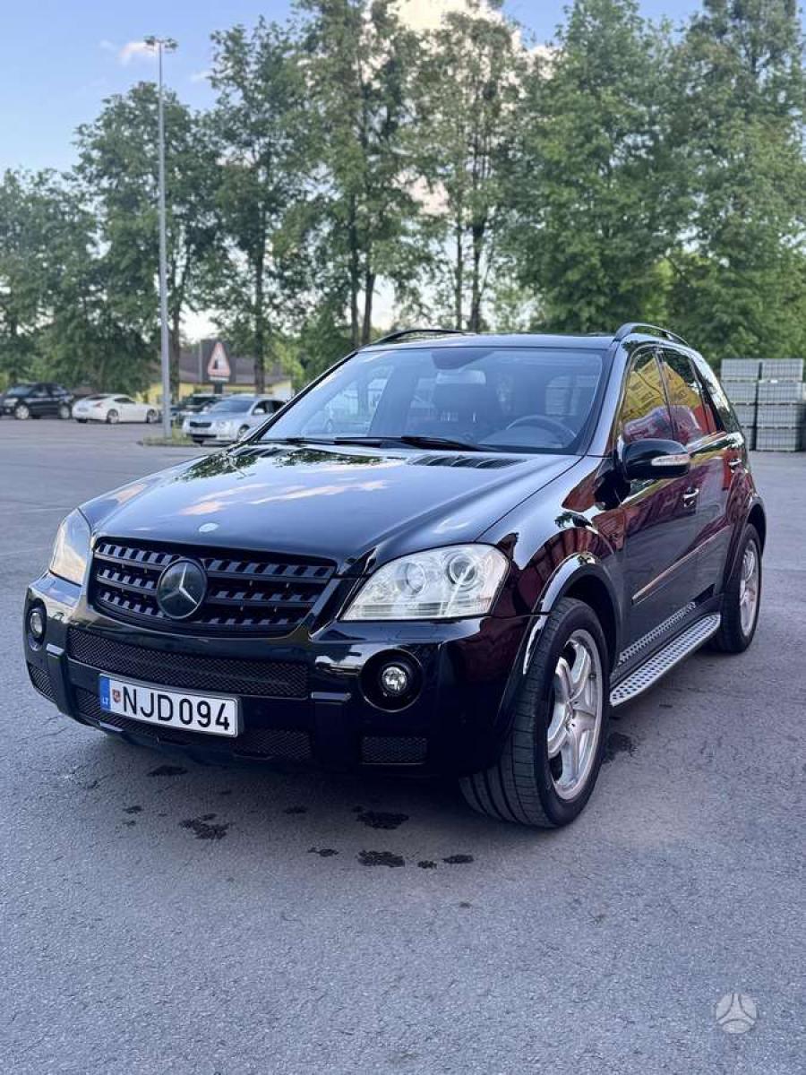 Черный Мерседес МЛ 63 АМГ 2008 в Алитус, объемом двигателя 6.21 л и пробегом 264 тыс. км за 11500 €, фото 6 на AUTOMOTO.COM.LV