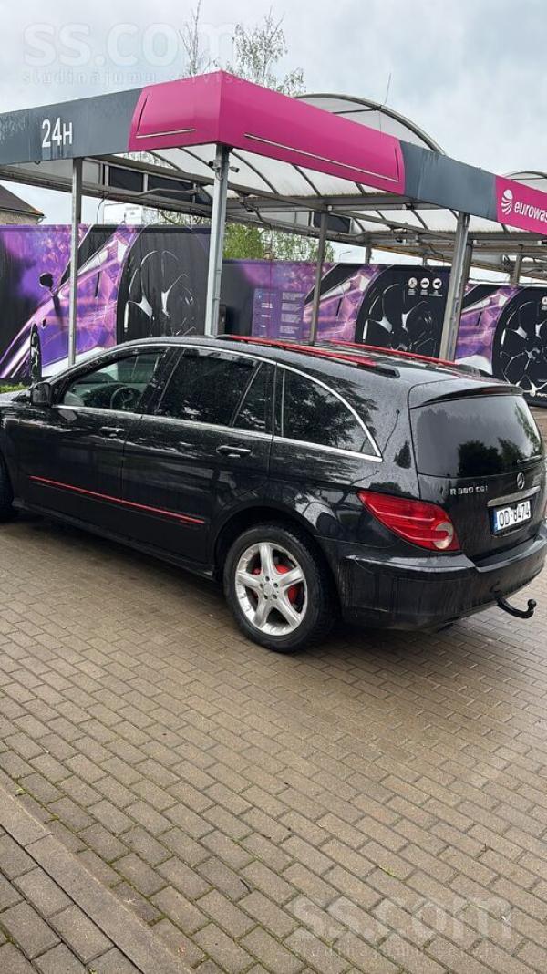 Melns Mercedes-Benz R 320 2007 Rēzekne, ar dzinēja tilpumu 3.00 L un nobraukumu 300 tūkst. km par 3550 €, foto 1 vietnē AUTOMOTO.COM.LV
