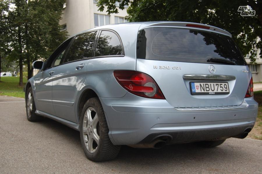 Blue Mercedes-Benz R 320 2007 in Kaunas, with an engine capacity of 3.00 L and mileage of 360 thousand km for 2700 €, photo 5 on AUTOMOTO.COM.LV