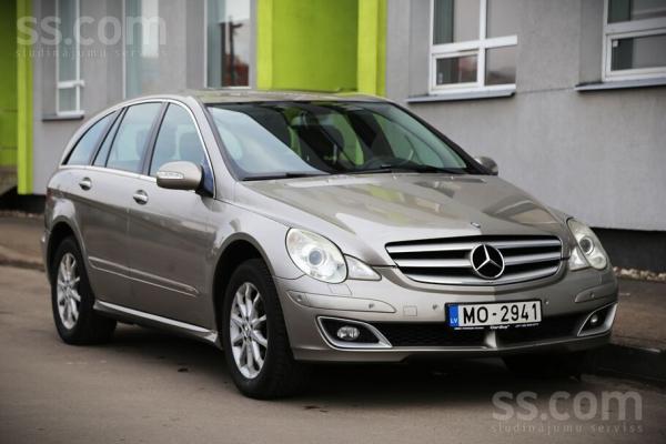 Grey Mercedes-Benz R 320 2006 in Riga, with an engine capacity of 3.00 L and mileage of 0 thousand km for 4995 €, photo 4 on AUTOMOTO.COM.LV