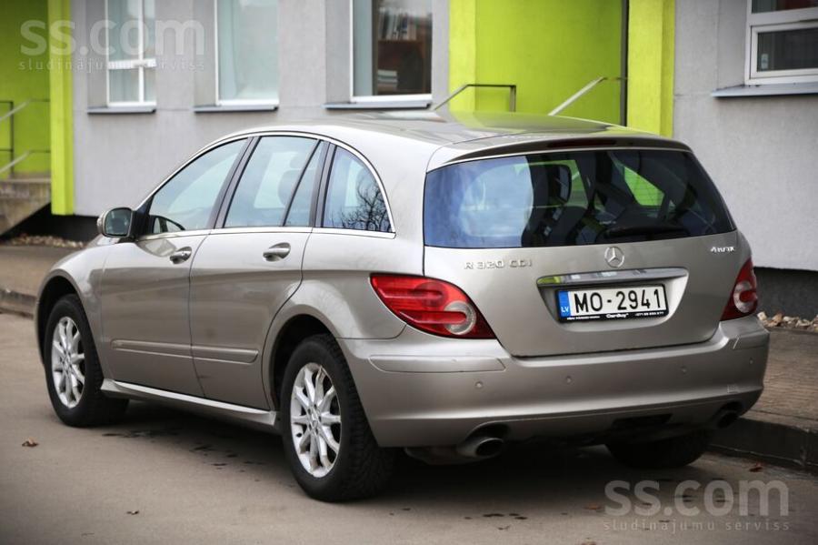 Pelēks Mercedes-Benz R 320 2006 Rīga, ar dzinēja tilpumu 3.00 L un nobraukumu 0 tūkst. km par 4995 €, foto 6 vietnē AUTOMOTO.COM.LV