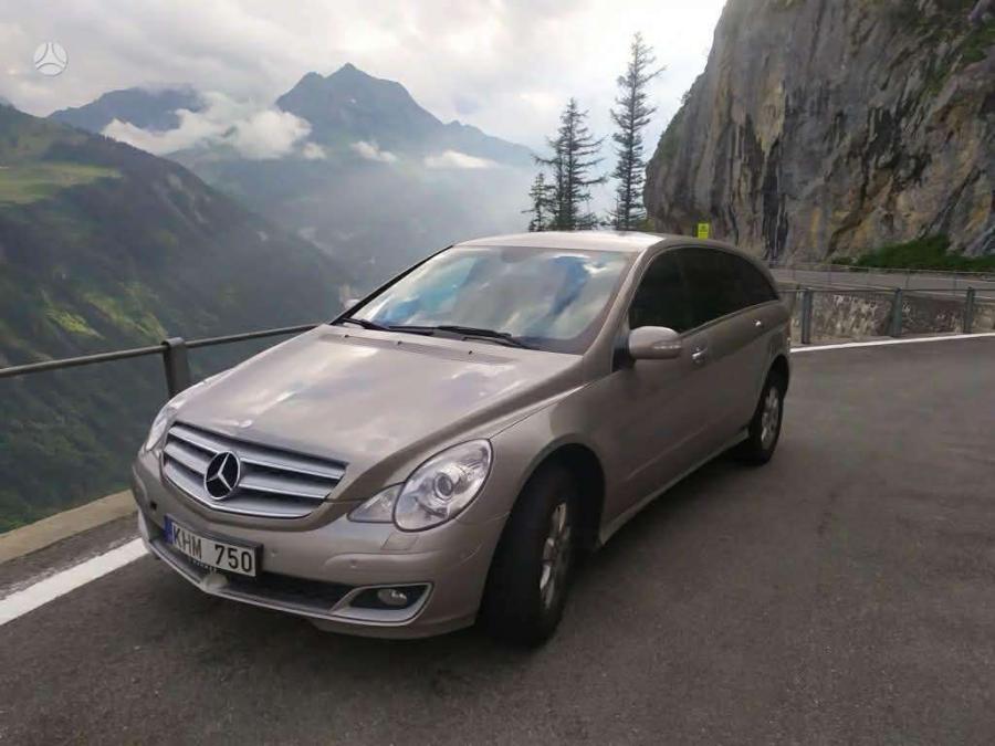 Pelēks Mercedes-Benz R 320 2006 Kaišiadorys, ar dzinēja tilpumu 2.99 L un nobraukumu 424 tūkst. km par 2790 €, foto 1 vietnē AUTOMOTO.COM.LV