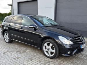 Black Mercedes-Benz R 350 2010 in Vilnius, with an engine capacity of 2.99 L and mileage of 214 thousand km for 2950 €, photo 6 on AUTOMOTO.COM.LV
