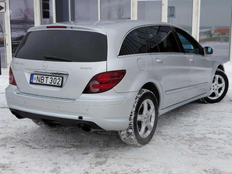 Pelēks Mercedes-Benz R 350 2008 Viļņa, ar dzinēja tilpumu 2.99 L un nobraukumu 397 tūkst. km par 5000 €, foto 6 vietnē AUTOMOTO.COM.LV