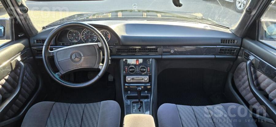 Melns Mercedes-Benz s-260 1989 Rīga, ar dzinēja tilpumu 2.80 L un nobraukumu 305 tūkst. km par 8500 €, foto 11 vietnē AUTOMOTO.COM.LV