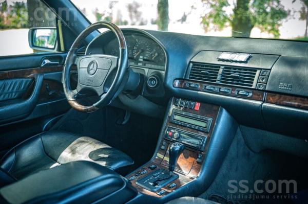 Grey Mercedes-Benz s-300 1997 in Riga, with an engine capacity of 3.00 L and mileage of 0 thousand km for 3990 €, photo 7 on AUTOMOTO.COM.LV