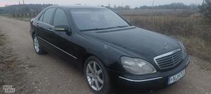 Black Mercedes-Benz S 320 2000 in Vilnius, with an engine capacity of 3.20 L and mileage of 255 thousand km for 1900 €, photo 2 on AUTOMOTO.COM.LV
