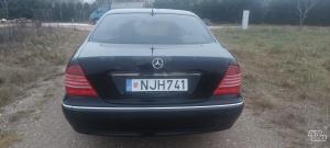 Black Mercedes-Benz S 320 2000 in Vilnius, with an engine capacity of 3.20 L and mileage of 255 thousand km for 1900 €, photo 6 on AUTOMOTO.COM.LV