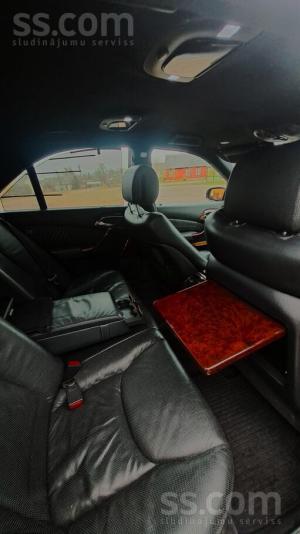 Black Mercedes-Benz S 320 2002 in Preili, with an engine capacity of 3.20 L and mileage of 286 thousand km for 2250 €, photo 10 on AUTOMOTO.COM.LV