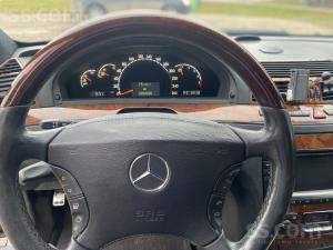 Black Mercedes-Benz S 320 2002 in Preili, with an engine capacity of 3.20 L and mileage of 286 thousand km for 2250 €, photo 15 on AUTOMOTO.COM.LV