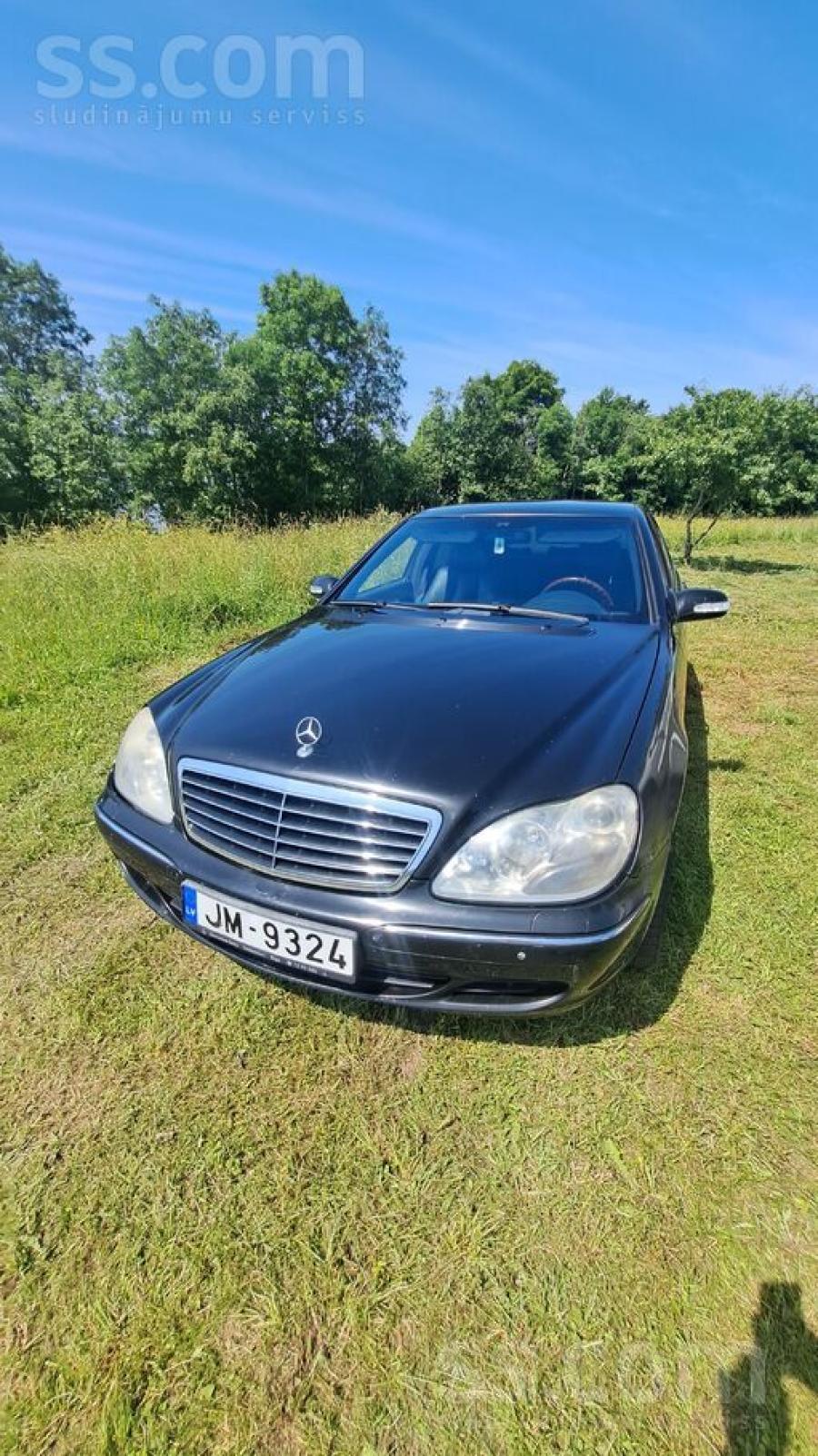 Black Mercedes-Benz S 320 2002 in Preili, with an engine capacity of 3.20 L and mileage of 286 thousand km for 2250 €, photo 16 on AUTOMOTO.COM.LV