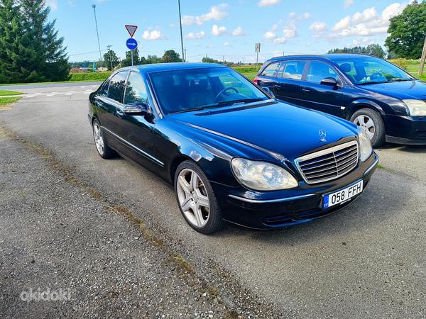 Melns Mercedes-Benz S 320 2003 Keila, ar dzinēja tilpumu 3.20 L un nobraukumu 230 tūkst. km par 5900 €, foto 1 vietnē AUTOMOTO.COM.LV