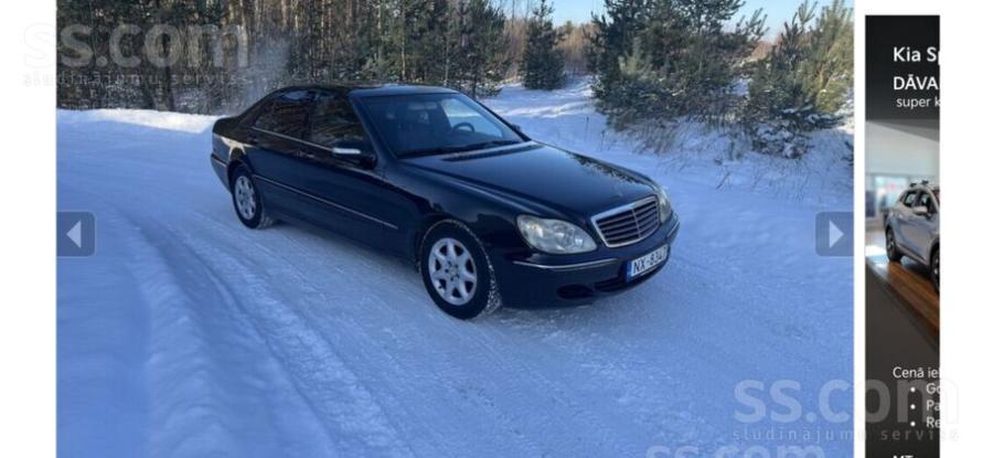 Черный Мерседес С 320 2003 в Рига, объемом двигателя 3.00 л и пробегом 410 тыс. км за 2550 €, фото 5 на AUTOMOTO.COM.LV