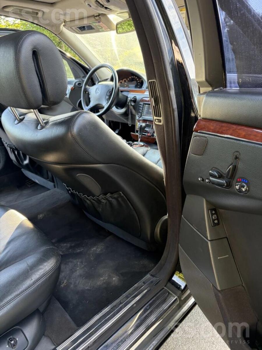 Melns Mercedes-Benz S 320 2004 Rīga, ar dzinēja tilpumu 3.20 L un nobraukumu 387 tūkst. km par 2900 €, foto 8 vietnē AUTOMOTO.COM.LV