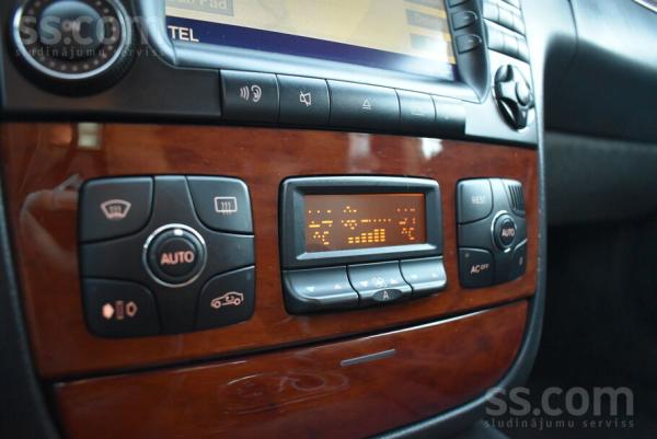 Black Mercedes-Benz S 320 2005 in Kuldiga, with an engine capacity of 3.20 L and mileage of 0 thousand km for 2850 €, photo 9 on AUTOMOTO.COM.LV