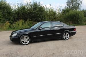 Black Mercedes-Benz S 320 2005 in Kuldiga, with an engine capacity of 3.20 L and mileage of 600 thousand km for 3500 €, photo 3 on AUTOMOTO.COM.LV