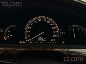 Black Mercedes-Benz S 320 2006 in Riga, with an engine capacity of 3.00 L and mileage of 0 thousand km for 3990 €, photo 14 on AUTOMOTO.COM.LV