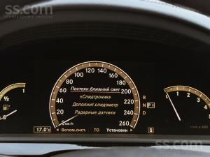 Black Mercedes-Benz S 320 2006 in Riga, with an engine capacity of 3.00 L and mileage of 344 thousand km for 7750 €, photo 22 on AUTOMOTO.COM.LV
