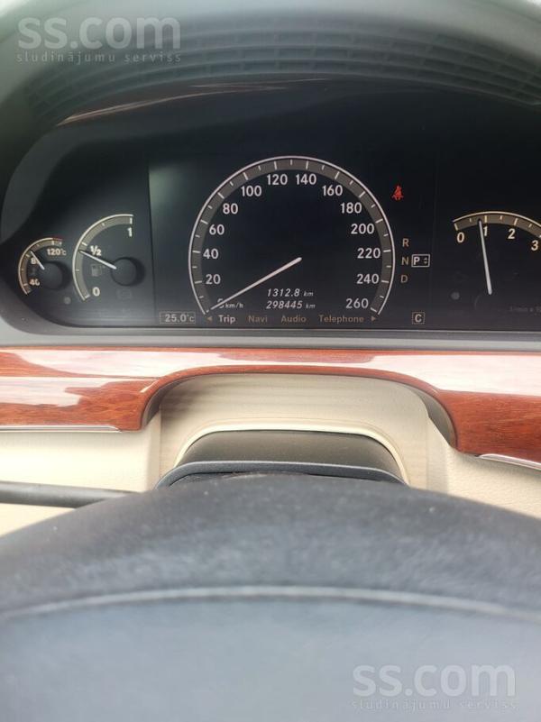Melns Mercedes-Benz S 320 2007 Valmiera, ar dzinēja tilpumu 3.00 L un nobraukumu 298 tūkst. km par 7200 €, foto 8 vietnē AUTOMOTO.COM.LV