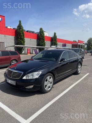 Black Mercedes-Benz S 320 2008 in Riga, with an engine capacity of 3.00 L and mileage of 297 thousand km for 5800 €, photo  on AUTOMOTO.COM.LV